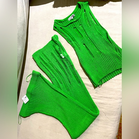 Fashion Nova | Skirts | Green Matching Set | Poshmark